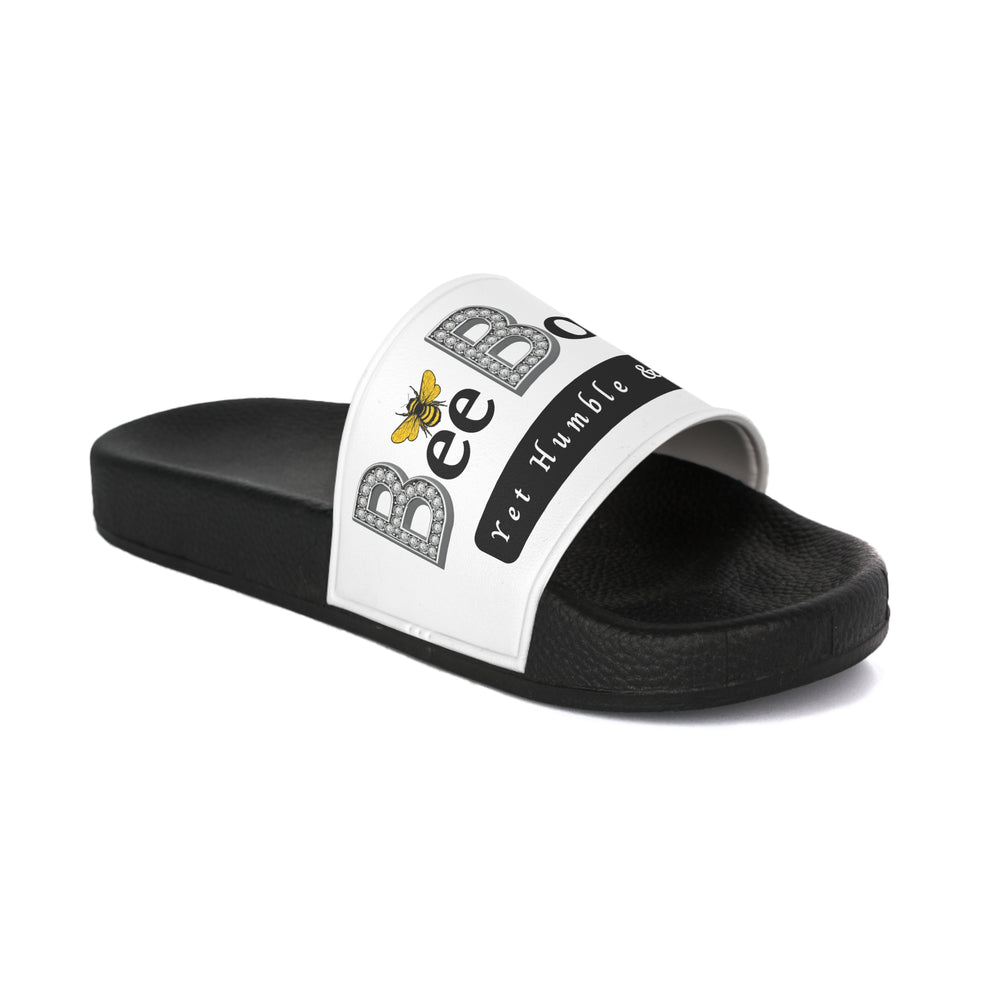 Bee Boujee Signature Logo Slides — Black & White